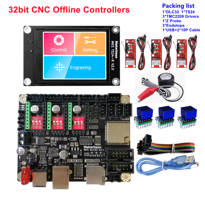 grbl 32 bit CNC shield ESP32 WIFI controller MKS DLC32 V2.1 | Lazada PH