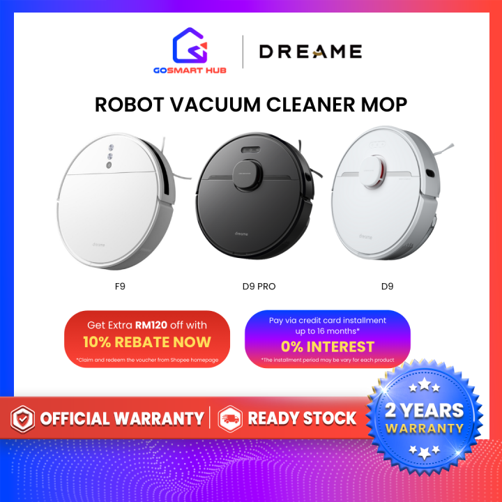 Dreame D9 Max Smart Robot Vacuum Mop Cleaner 4000Pa Suction | LiDAR ...