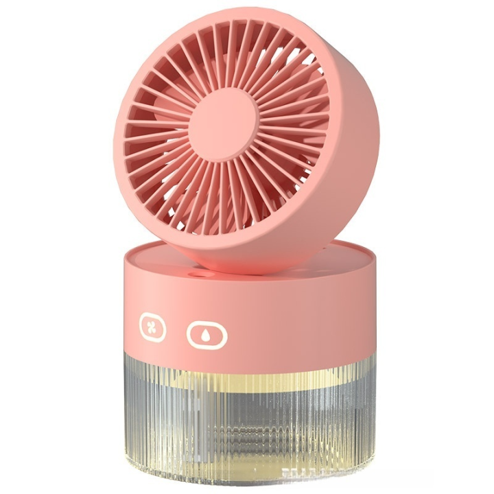 Humidifying Fan Foldable Mini Small Fan Water Cooled Turbo Mist Desktop ...