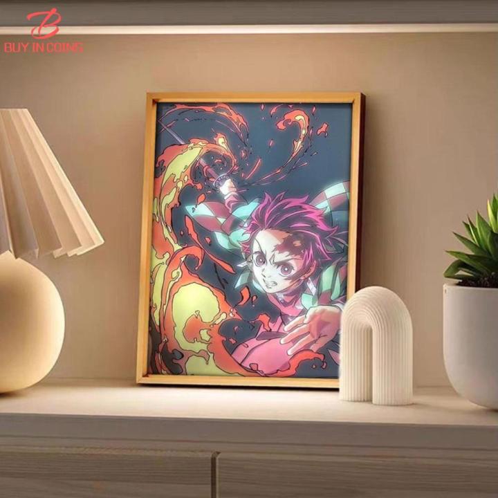 BC Japan Anime LED Decorative Light Painting USB Power Light Frame ...