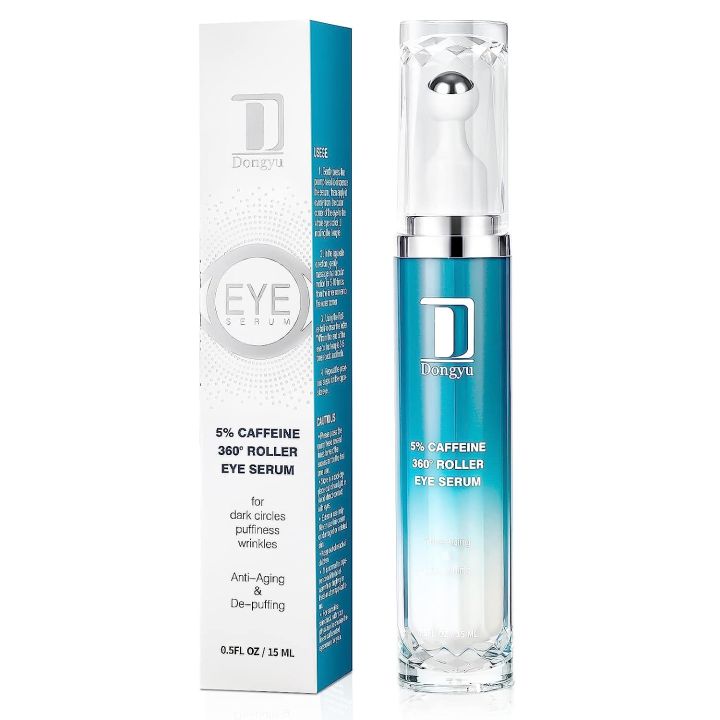 Dongyu 5% Caffeine Eye Serum and Under Eye Roller Cream for Dark ... Dongyu 5% Caffeine Eye Serum and Under Eye Roller Cream for Dark ...