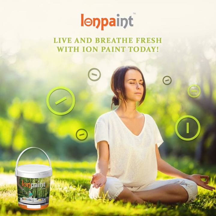 5 liters Nanolite Ionpaint Premium interior wall paint with air ...