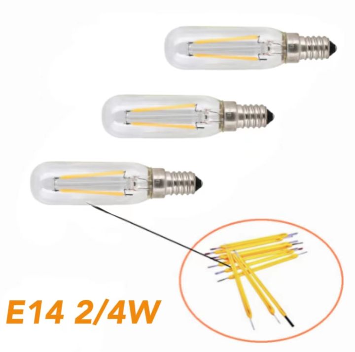 T25 220V Edison Bulb E14 Screw 2W 4W Warm White Clear Glass Lamp ...
