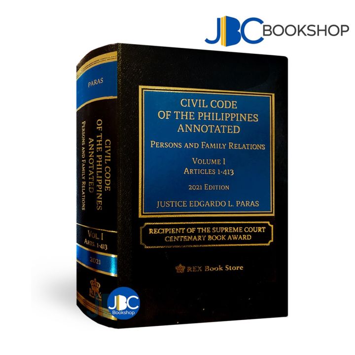 2024 Vol 1 Civil Code of the Philippines Annotated Persons and Family ...