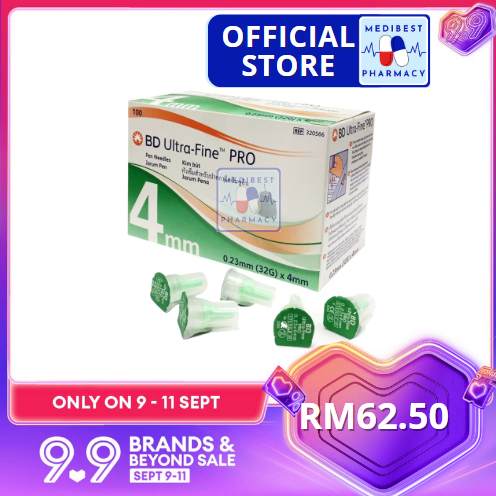 BD Ultra Fine Pro Pen Needles 4mm 32g (100 PCS) | Lazada