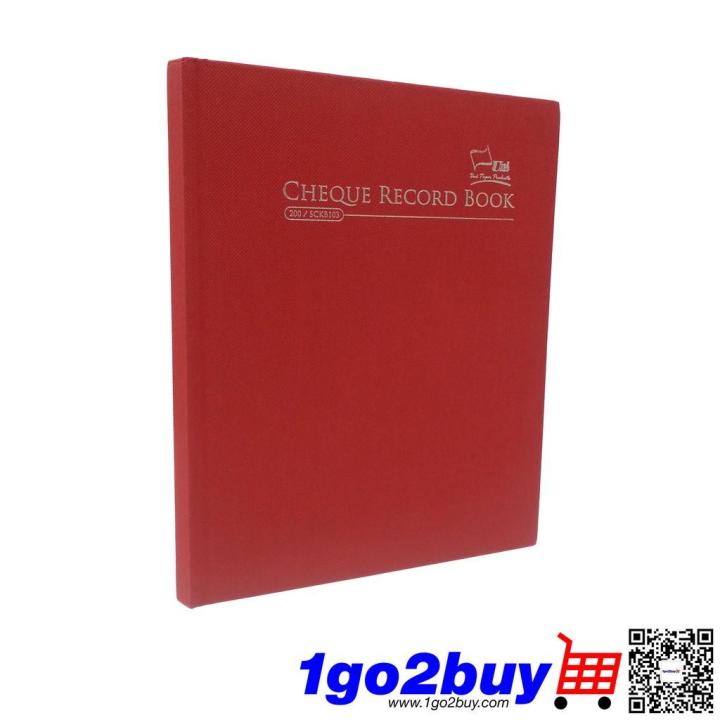[Uni Paper] Cheque Record Book 200Pages H/C (SCRB-103) | Lazada