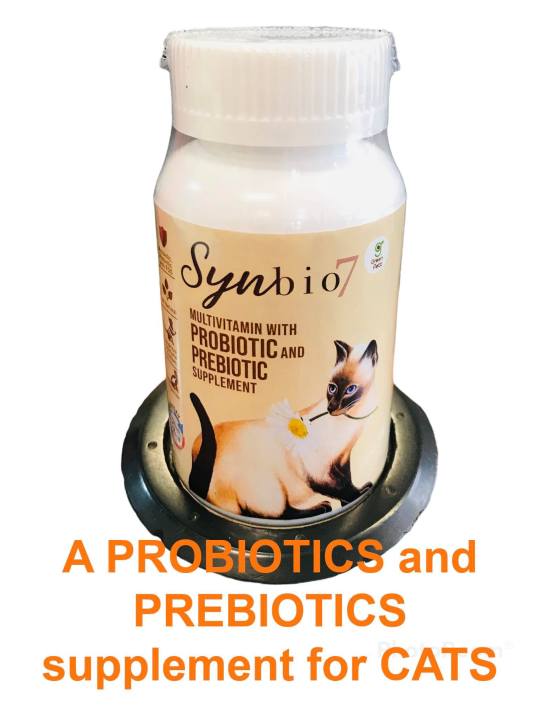 SYNBIO7 for Cats Multivitamin Prebiotics and Probiotics 100 Tablets ...
