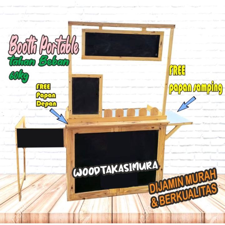 booth portable / meja lipat / event desk/gerobak lipat / gerobak murah ...