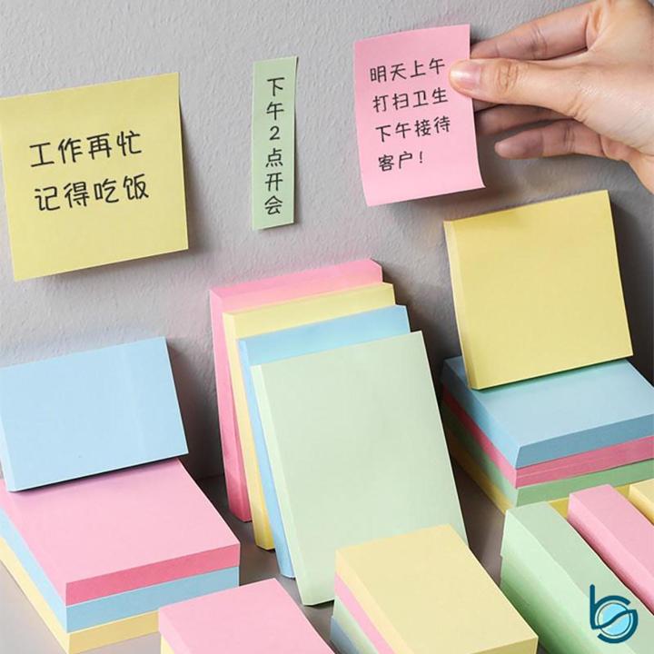 Sticky Note Memo Kertas Warna Macaron/Memo Tempel - Best Stationary ...