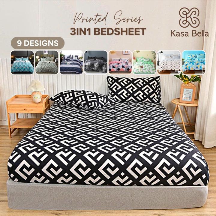 Kasa Bella – Printed Black and White Pattern Design 3in1 Complete ...
