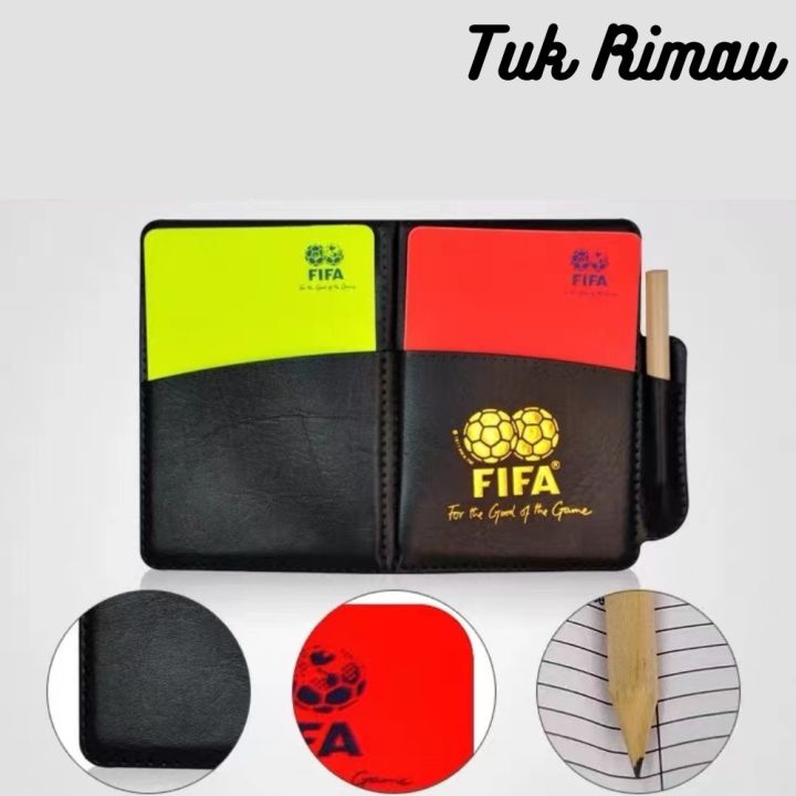 REFEREE CARD Football Soccer Futsal Match Competition Penalty Red and ...