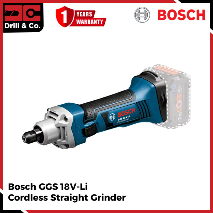 Bosch GGS 18V-Li Cordless Straight Grinder / Mesin Gerinda Lurus ...