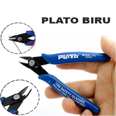 Plato Biru 5 Inci Tang Potong Kawat Wire Cutter Plier Tools | Lazada ...