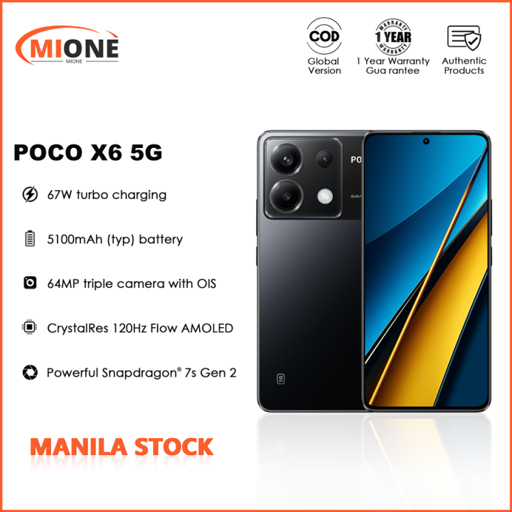 Poco X6 5G Smartphone Global Version 8+256GB/12+256GB/12+512GB ...
