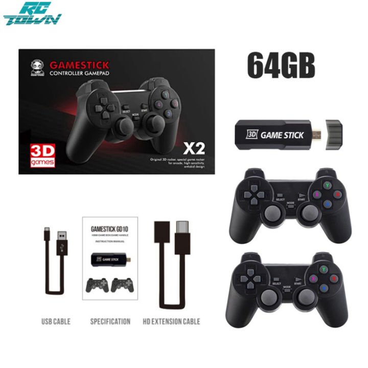 X2 Plus Wireless Retro Game Console Built In 40000 Games Plug Play ...