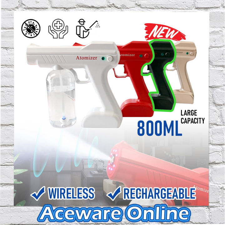 DS350 WIRELESS RECHARGEABLE DISINFECTANT FOGGING MACHINE NANO ATOMIZER ...
