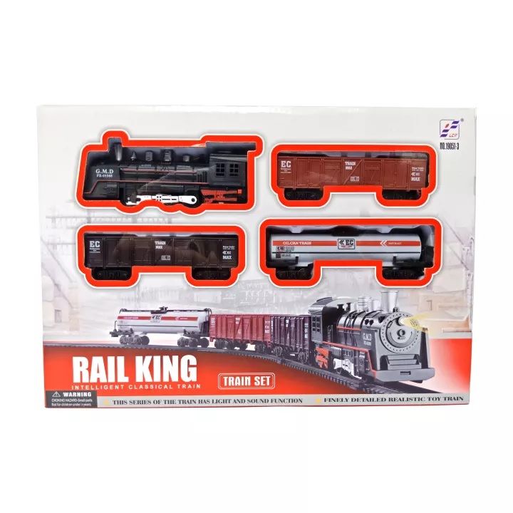 Rail King Intelligent Classical Electric Train Toy Simulation Motorized ...