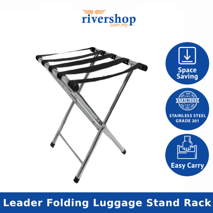 SUS201/ SUS304 Leader Stainless Steel Folding Luggage Stand Baggage ...