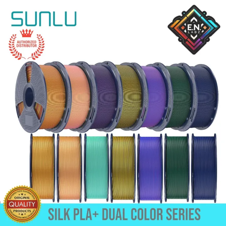 SUNLU Silk PLA + Dual Color Filaments Series 1.75mm 1KG | Lazada PH