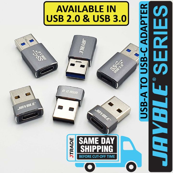 USB Type A to USB Type C Adapter Converter JAYBLE | Lazada