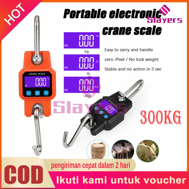 Timbangan Gantung Elektronik Portabel Mini Dengan LCD Digital Skala ...