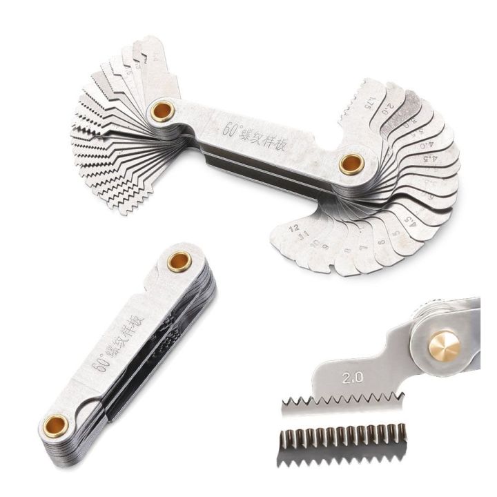 FPXR8 Inch Metric Blade Folding Screw Pitch Gear Threaded Gauge Lathe ...