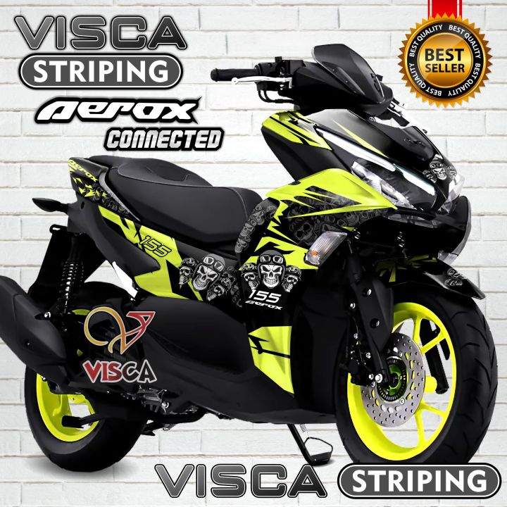 Stiker Striping Aerox 155 Connected 2021 2022 Fullbody Variasi Skull ...
