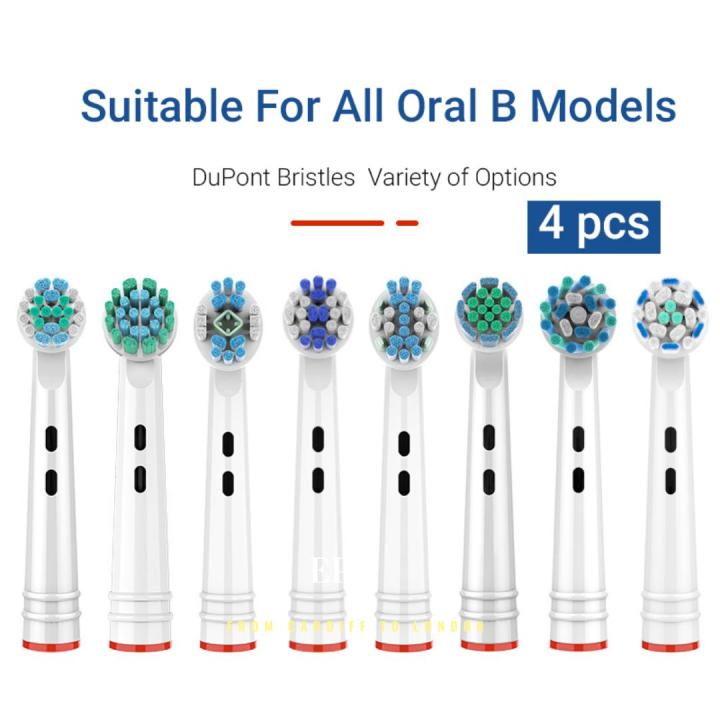 Oral-B Electric Toothbrush Refill Heads 3D Rotating Deep Clean Cross ...