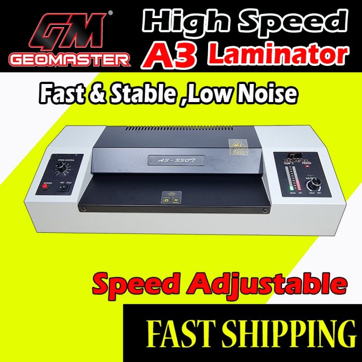 Speed Adjustable A3 Laminator , Geomaster Heavy Duty A3 Laminator ,Hot ...