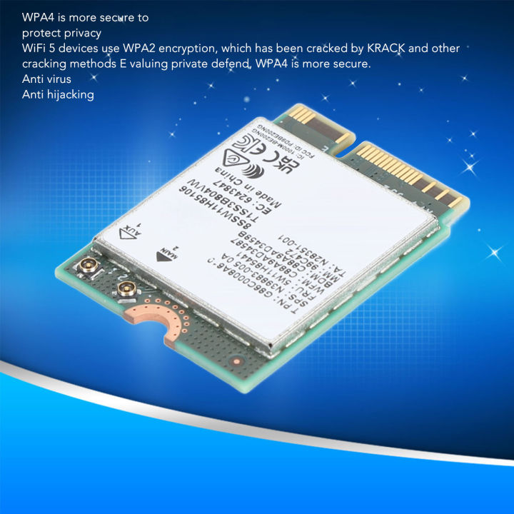 Wireless WiFi 7 Network BT5.4 Card WiFi 7 Network Card Supports MU MTMO ...