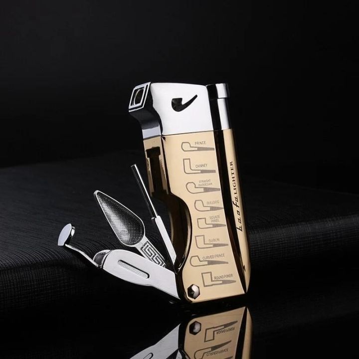 Multi-functional Baofa Pipe Lighter for Tobacco Pipe Pocket Butane ...