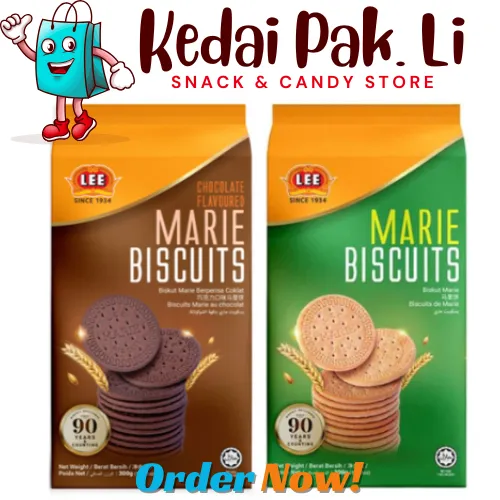 [KPL] Lee Biscuit Marie Biscuit 300gm (Original/Choco) | Lazada