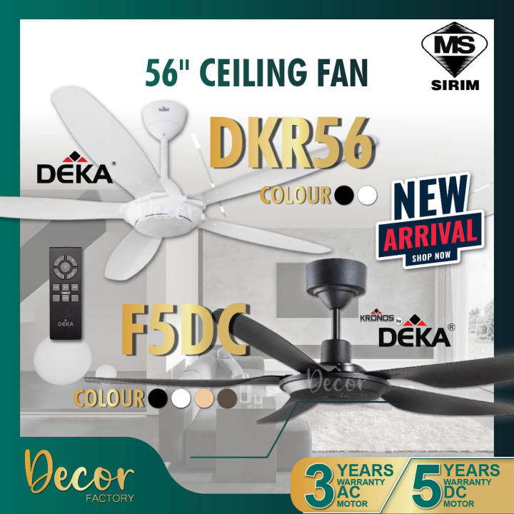 [NEW MODEL] DEKA Fan DC2-311 DC2-311LED DDC21 XR10 DKR56 I DEKA KRONOS ...