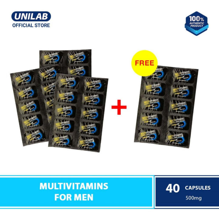 Unilab Maxvit Multivitamins 30s + 10 FREE Capsules (FREE EXPIRES ON FEB ...