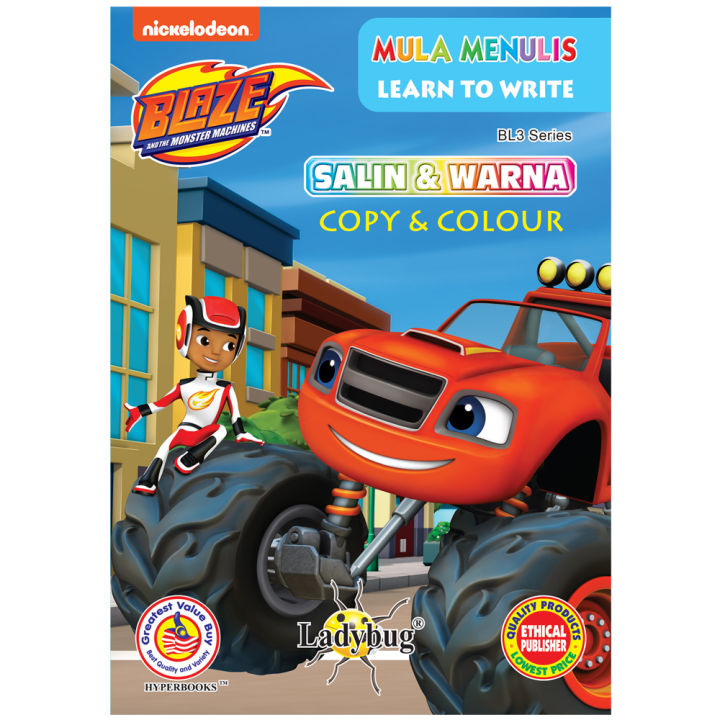 Blaze And The Monster Machines Copy & Colour Size BL3 SERIES | Lazada