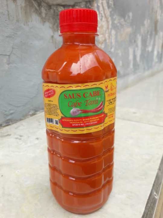SAOS SAMBAL PEDAS CAP CABE TANI BTL PLASTIK 500ML/SAOS ENAK / SAOS ...