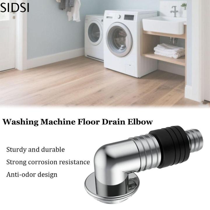 SIDSI Anti-Odor Washing Machine Floor Drain Elbow Double-way Three-way ...
