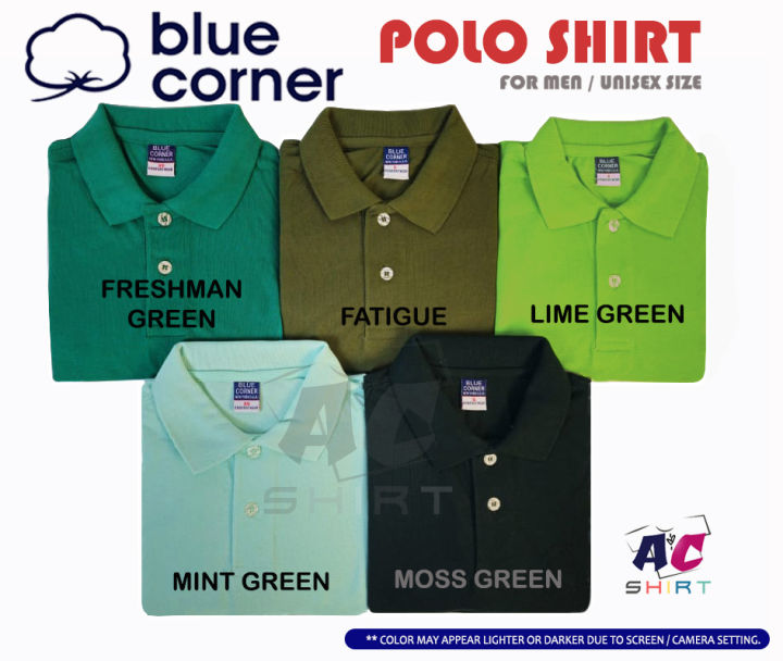 Blue Corner Plain Unisex (Men's) Poloshirt | Lazada PH