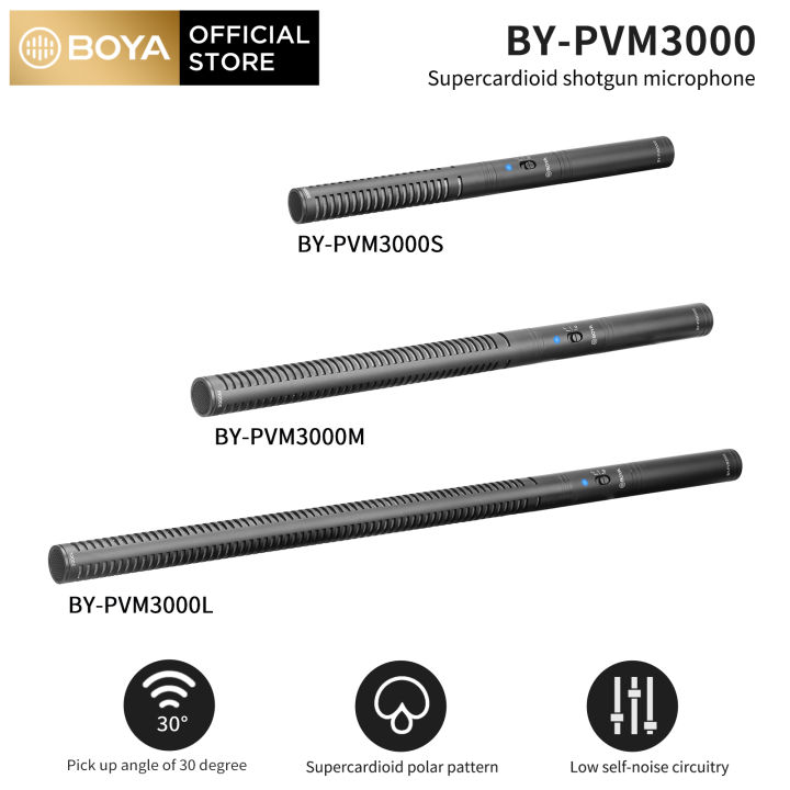 BOYA BY-PVM3000 Professional Microphone Supercardioid Electret ...
