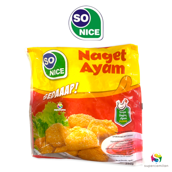 So Nice Naget STICK / AYAM Chicken Nugget Daging Frozen Food 250 Gram ...