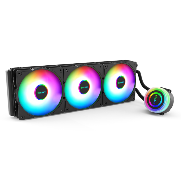 ชุดน้ำระบบปิด Tsunami CoolMan ARGB Multi-platform CPU Liquid Cooler CM ...