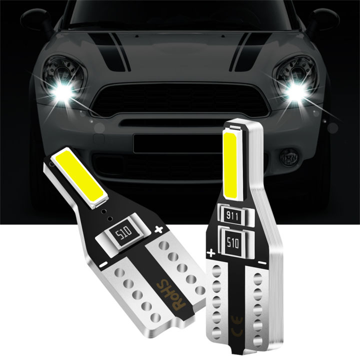 2Pcs รถ LED T10 W5W หลอดไฟ DC 12V 6000K สีขาวสำหรับ Toyota RAV4 Land ...