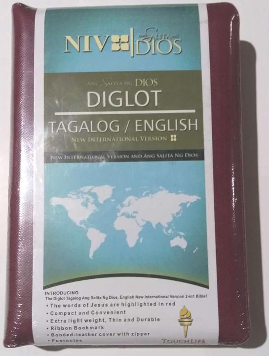 NIV Bible Diglot Tagalog-English 2-in-1 with zipper | Lazada PH