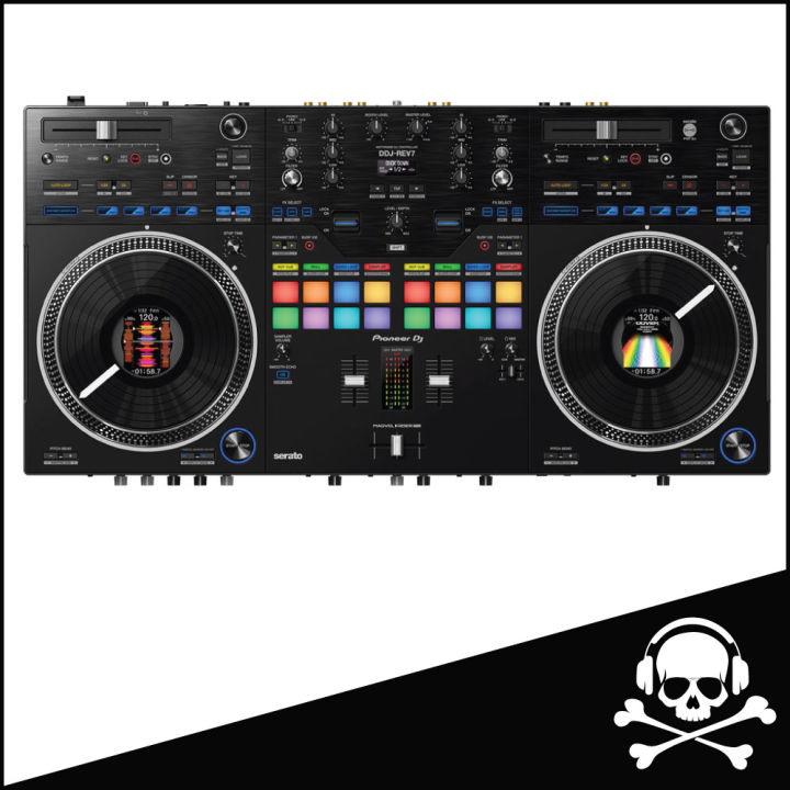 Pioneer DJ DDJ-REV7 Scratch-style 2-channel professional DJ MIDI Controller for Serato DJ Pro ...