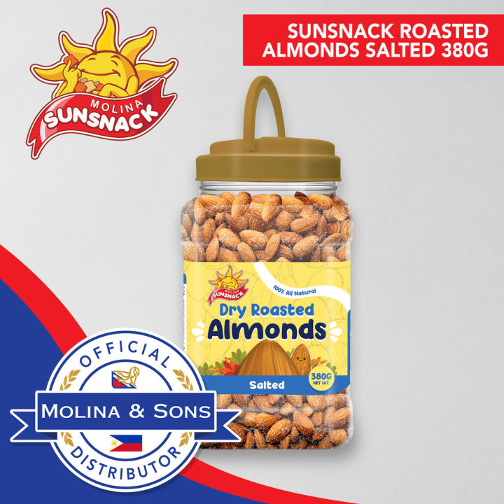 SUNSNACK ROASTED ALMONDS SALTED 380G | Lazada PH