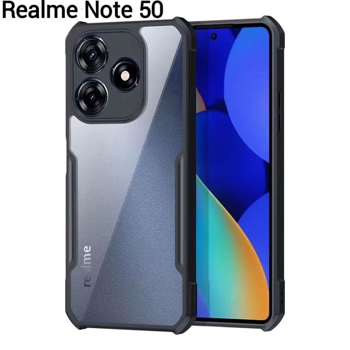 Realme C63/Realme Note50ตรงรุ่น(พร้อมส่งในไทย)เคสกันกระแทกขอบสีหลังใส ...