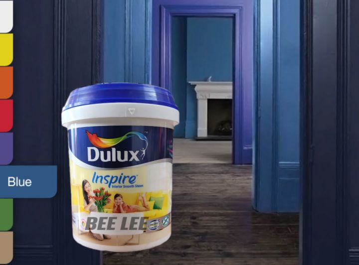 ((100% ORIGINAL))《DULUX Inspire Interior Smooth Sheen》 Paint Blue ...