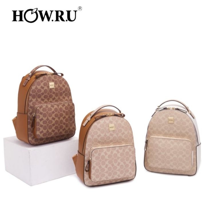How.R.U Original 2024 Korean Backpack Leather For Women | Lazada PH