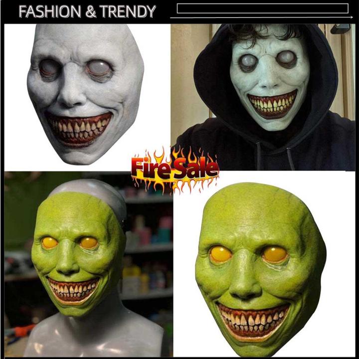 Halloween Mask Exorcist Horror Smile Role Play Costume Mask Horror ...