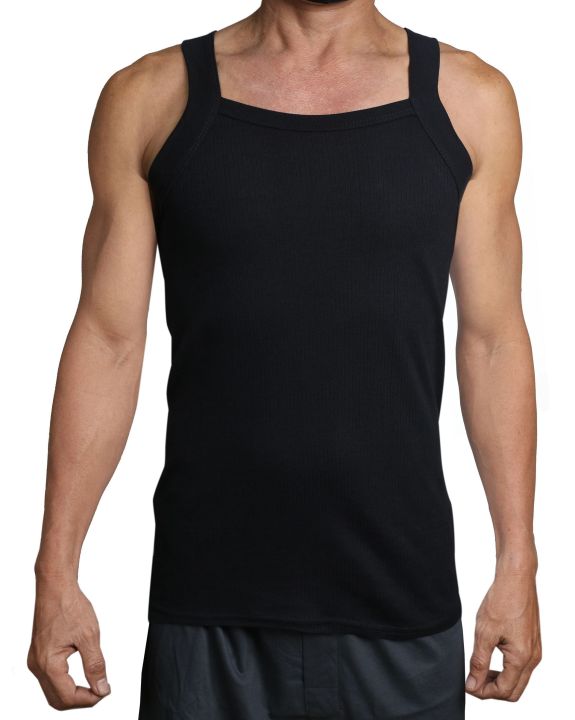 Brute Men's Square cut Sando - black (S ~ XXL) | Lazada PH